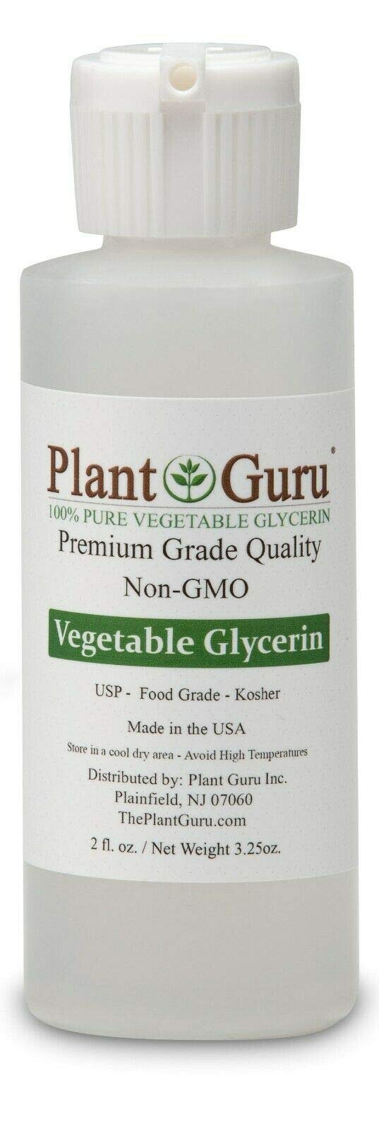 Vegetable Glycerin and Propylene Glycol 2 oz. Each Food Grade USP Kosher 99.9% Pure