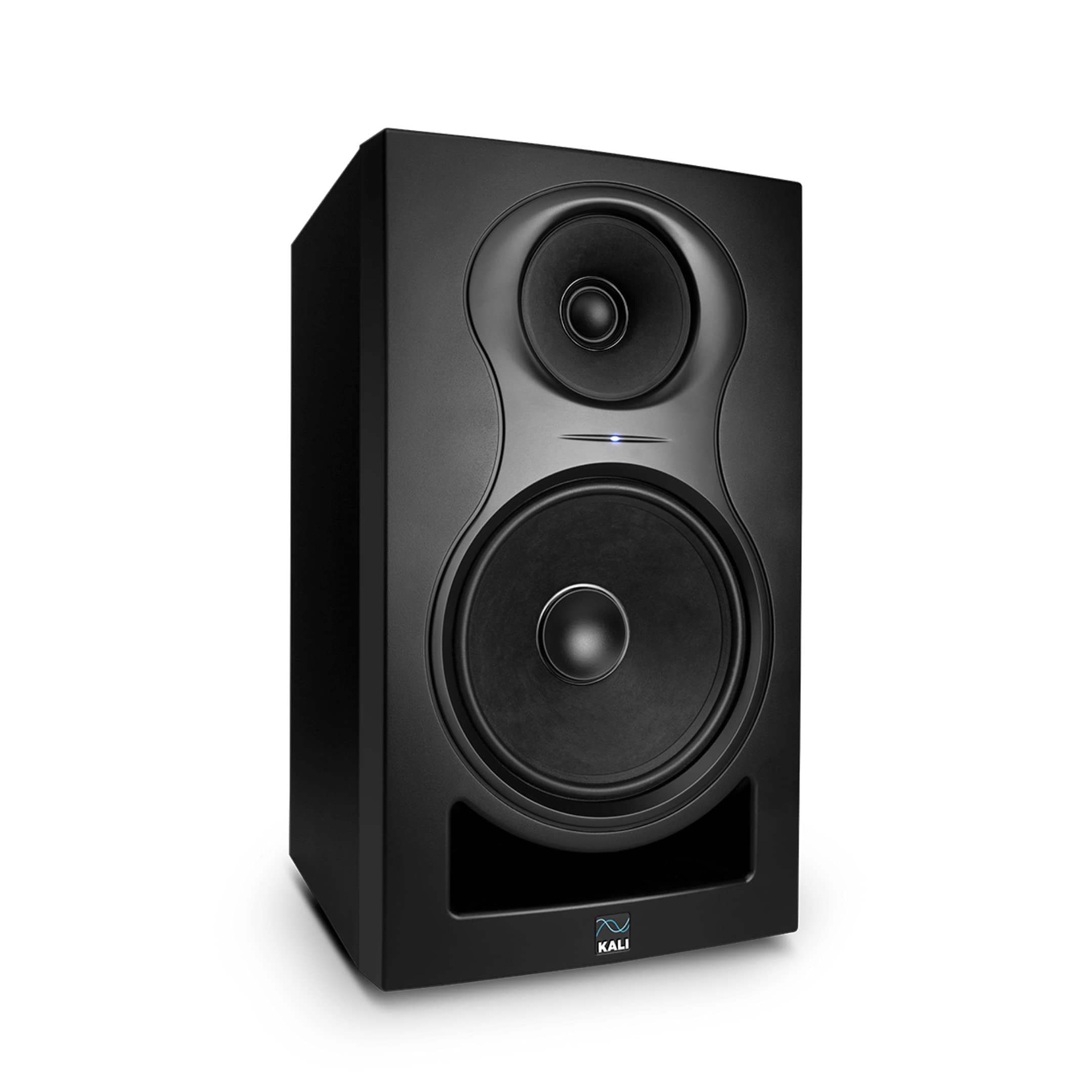 KALI AUDIO in-8 V2 8" Powered 3-Way Studio Monitor - 140W Speaker System - Boundary Compensation EQ Settings - for Mixing, Recording, Audio Production - XLR, TRS, RCA Inputs - Single, Black