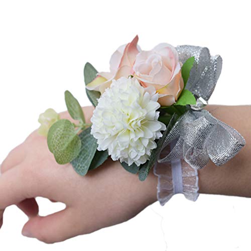 Elifemona Prom Corsage Wristlet Wrist Corsage Wedding Flower Corsage for Wedding Wristband