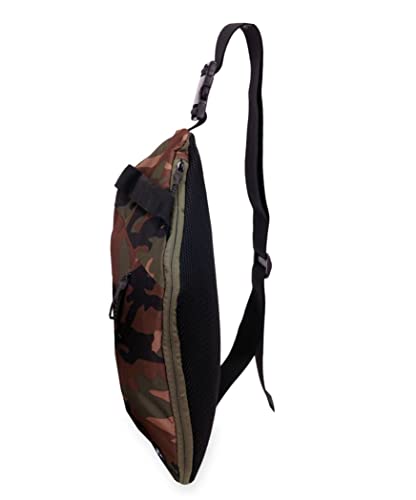 Everest unisex adults Woodland Camo Daily Sling Bag, Woodland Camo, One Size US