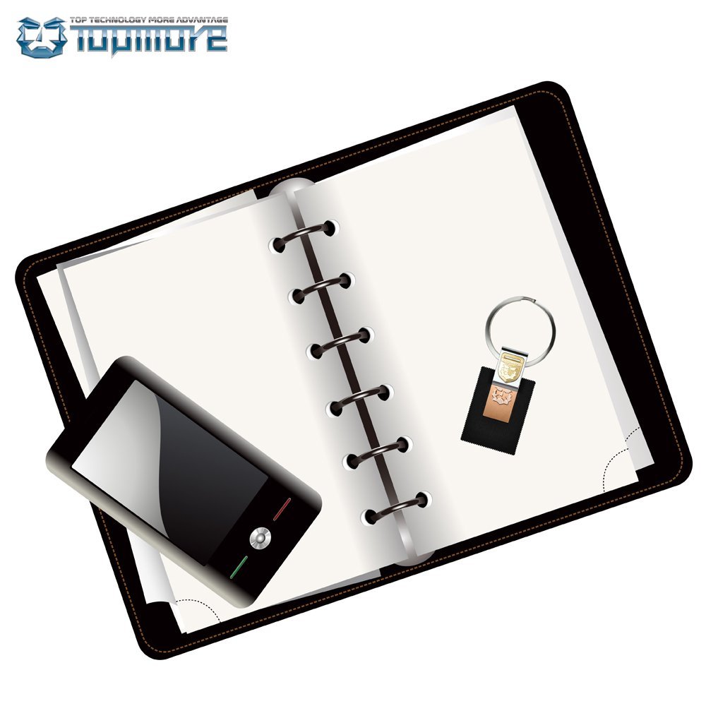 TOPMORE Key Ring ZH Series USB 3.0 Key Ring Design Flash Drive Portable High Read Speed Key Chain Memory Stick (32GB, Rose Gold)