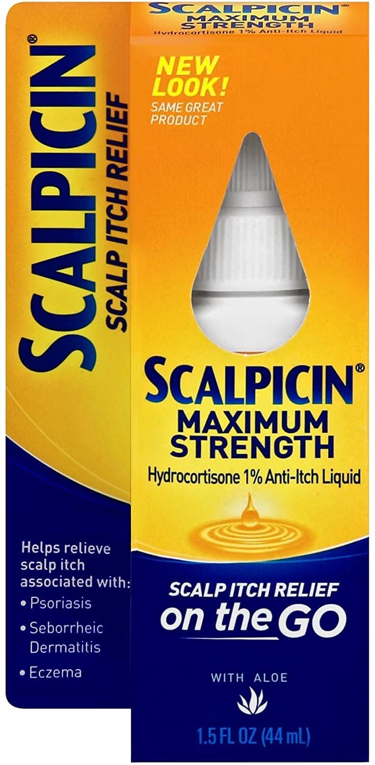 Scalpicin Max Strength Scalp Itch Treatment, 1.5 Ounce (Pack of 4)