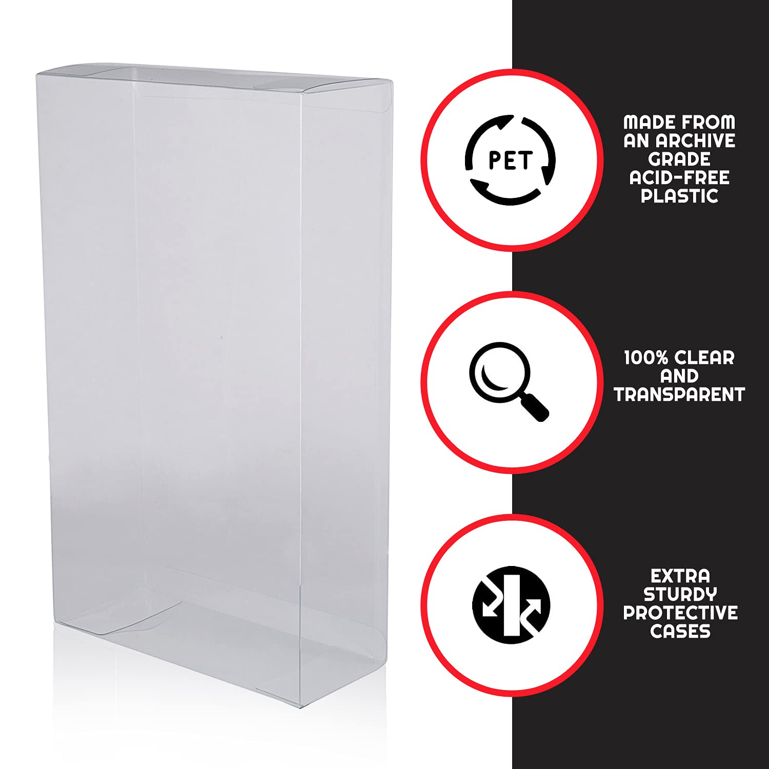 EVORETRO Action Figure Display Box Case Protector for Marvel Legends Series 6 inches Action Figure Toy Boxed -10 Pack - Ultra Clear PET Plastic, Scratch Resistant Protective Cases