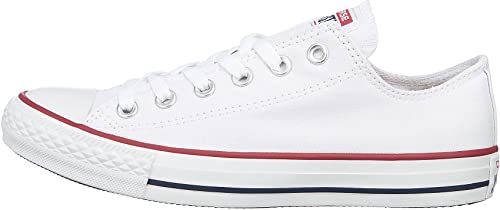 Converse Unisex Chuck Taylor All Star Low Top Optical White Sneakers - 5 B(M) US Women / 3 D(M) US Men