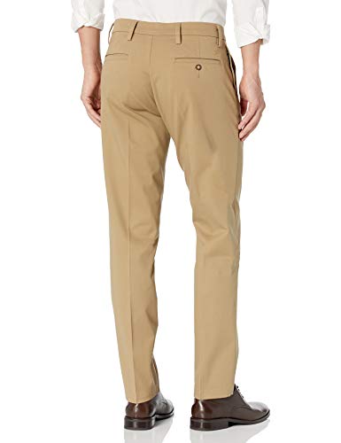 Dockers Men's Straight Fit Workday Smart 360 Flex Pants (Regular and Big & Tall), New British Khaki, 38W x 32L