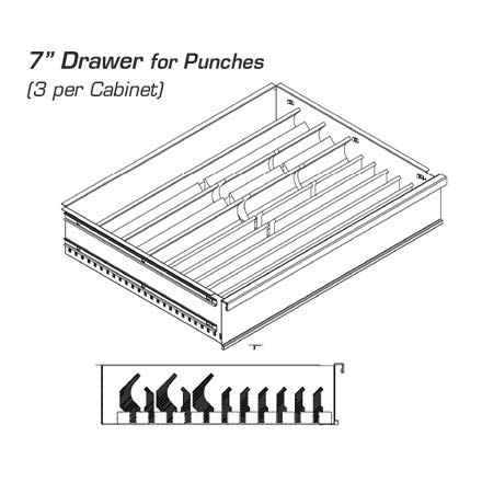 Versatility - 5 Drawer Press Brake Cabinet for European Style Tooling with Mobile Base, VT-23000