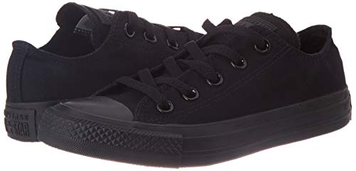 Converse Chuck Taylor All Star Low Top, Black/White, 10.5 Women/8.5 Men