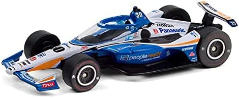 INDYCAR Greenlight 10884 Takuma Sato, 2020 Rahal Letterman Lanigan Racing #30 / PeopleReady / 2020 Indianapolis 500 Champion 1:64 Scale