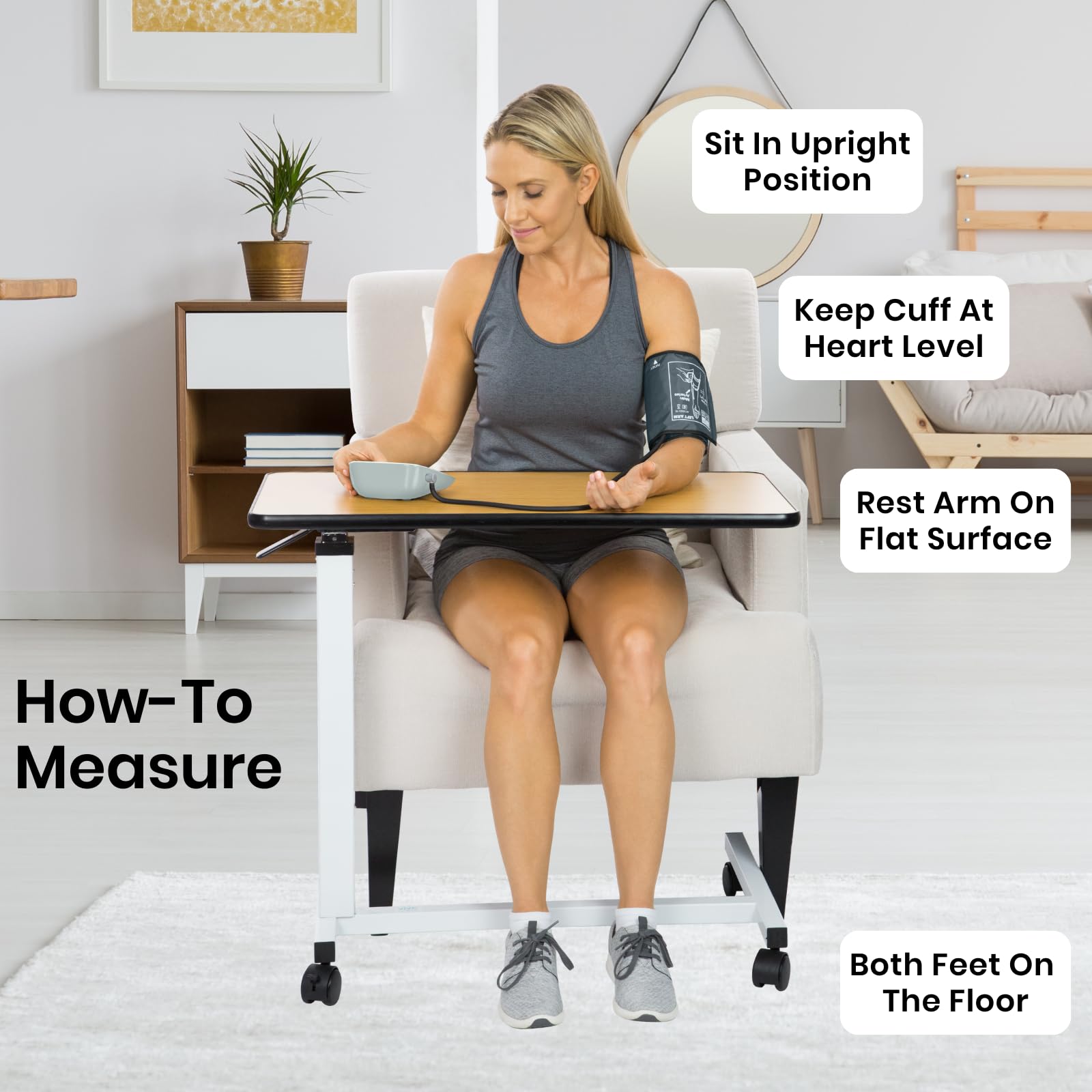 Vive Precision Blood Pressure Monitor - Upper Arm High Heart Rate Digital Sphygmomanometer BP Cuff Machine - Automatic Accurate Home Use BPM System for Hypertension- Pregnancy Must Have