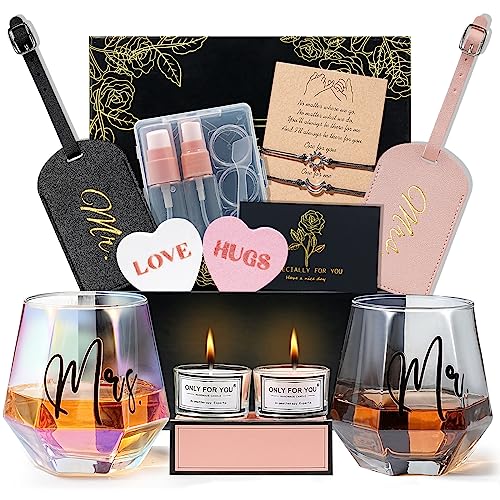 Dardeor Wedding Gifts for Couple, Engagement Gifts for Couples, Mr and Mrs Gifts, Newlywed Gifts for Couples, Bridal Shower Gift, Bride To Be Gifts, honeymoon gifts, Honeymoon Essentials, Just Married
