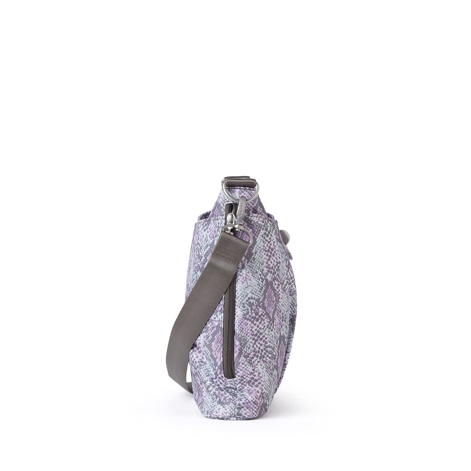 Baggallini International Sorrento RFID Hobo Bag Blush Python One Size