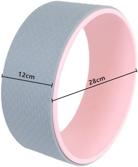 Back Roller Myofascial Release Trigger Point Yoga Wheel Foam Roller for Treat Back Pain Deep Tissue Massage Exercise ( Color : Pink Grey )