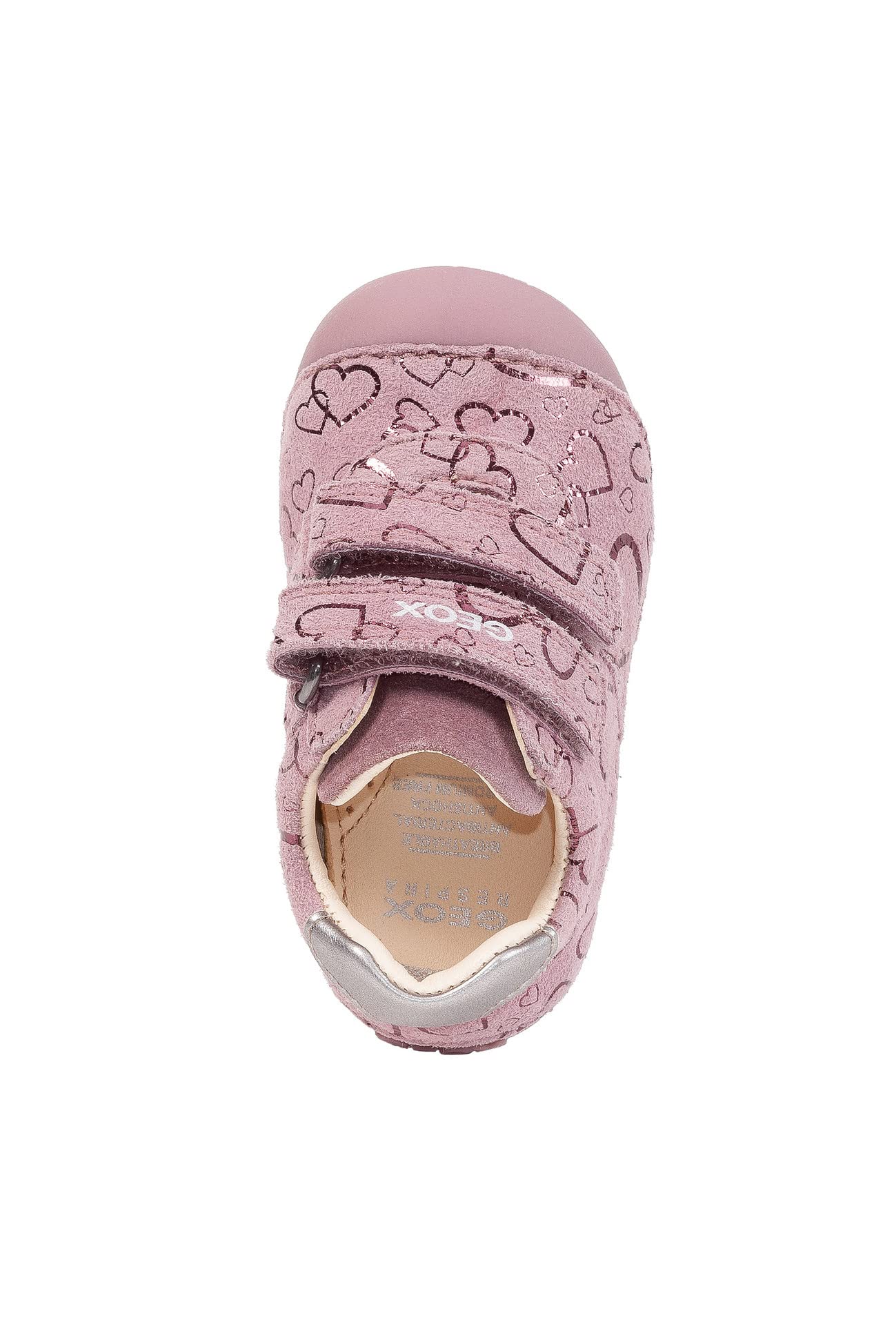 Geox TUTIMGIRL, Infant, DK Pink/Silver, 6.5