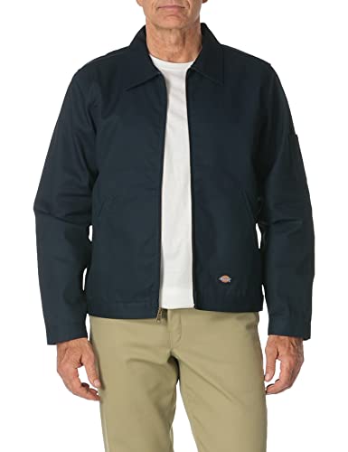 Dickies mens Unlined Eisenhower Jacket work utility outerwear, Dark Navy, X-Large US