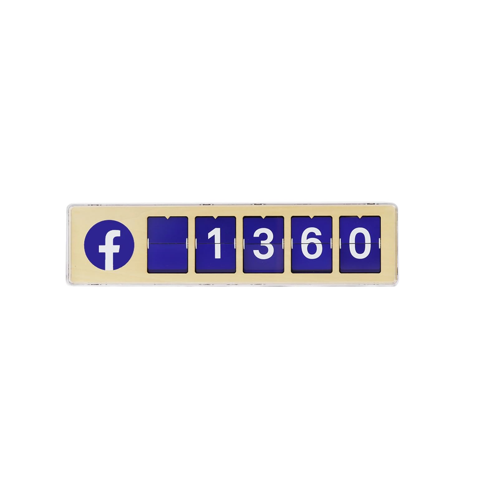 Smiirl - Facebook Follower Counter - Physical Device Connected to Your Business Social Networks in Real Time - Interactive Display - Awareness and Loyalty Booster - Wi-Fi & Hotspot - 5 Digits