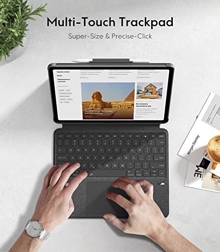 CHESONA Magnetic Detachable iPad Pro 12.9-inch (6th gen - 2022) Keyboard Case, Multi-Touch Trackpad, 7-Color Backlit, Magnetic Bluetooth Keyboard with Kickstand for iPad Pro 12.9 6th/5th/4th/3rd Gen