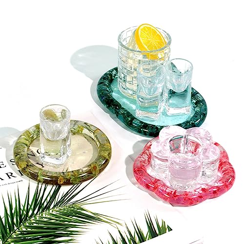 Cloud Heart Flower Shape Tray Molds with Edge Jewelry Tray Candle Holder Mold Plate Dish Container Resin Casting Mould Jewelry Storage Tray Silicone Mold DIY Craft Supplies Storage Container