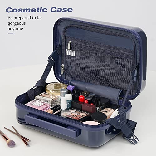 Coolife Luggage Suitcase 4 Piece Set expandable (only 28β) ABS+PC Spinner suitcase with TSA Lock carry on 20in 24in 28in