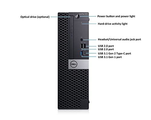 Dell OptiPlex 7070 SFF Desktop Computer PC, Intel 8 Core i7-9700 3.0GHz up to 4.70GHz,32GB DDR4 Ram New 1TB NVMe M.2 SSD,AX210 Built-in WiFi 6E,Windows 11 Pro, Wireless Keyboard & Mouse(Renewed)