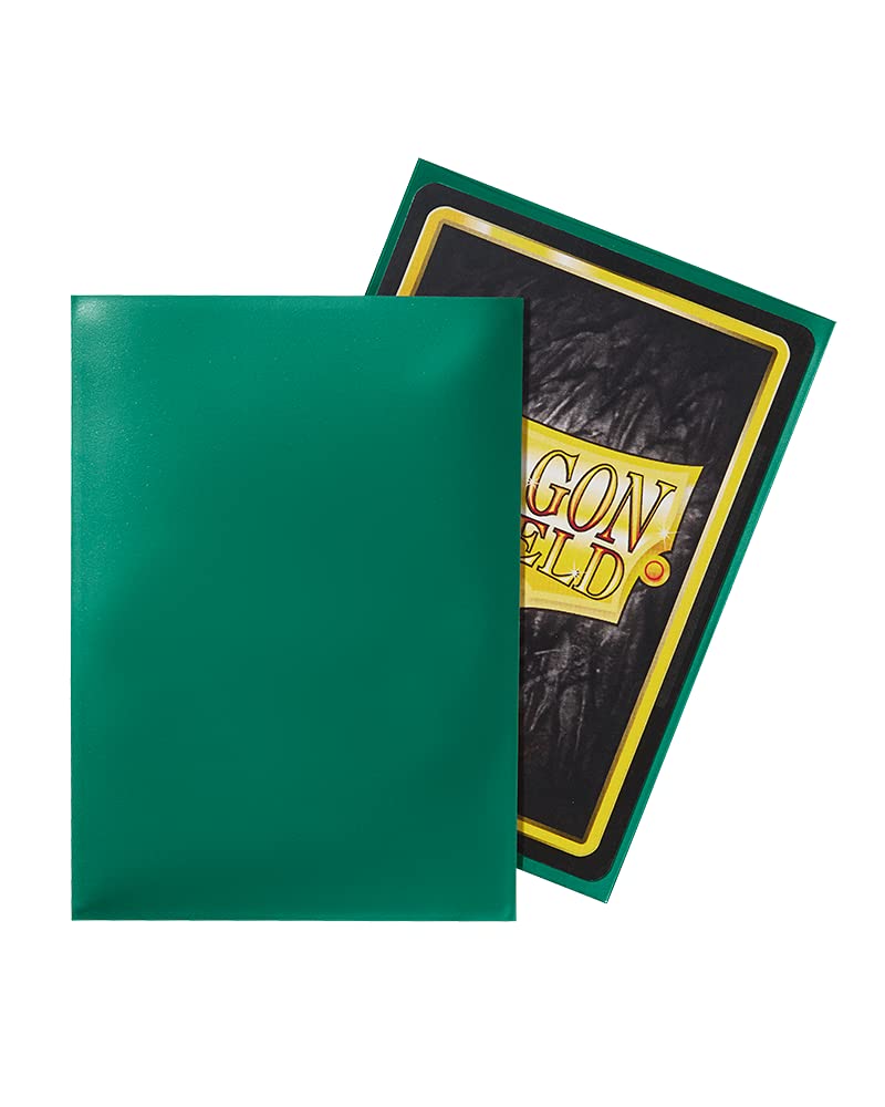 Dragon Shield Standard Size Card Sleeves – Classic Green 100 CT - MTG Card Sleeves are Smooth & Tough - Compatible with Pokemon, Yugioh, & Magic The Gathering Card Sleeves