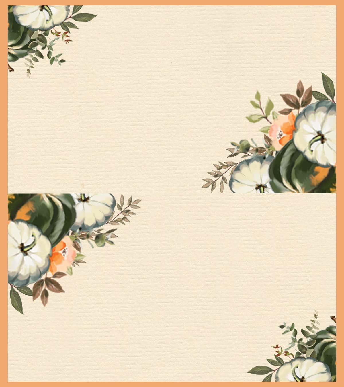 Desert Mercantile Fall Harvest Pumpkin Place Cards - 25 pack β Tented Tabler Cards for Thanksgiving Table Decor, Autumn Weddings, Holiday Buffets, Dinner Parties, or Place Settings. 2"x3.5" (folded).
