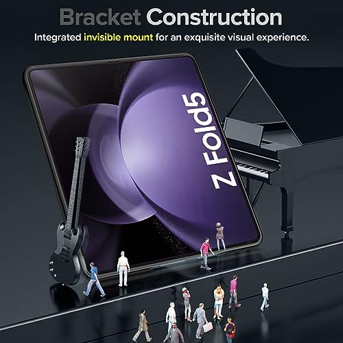 for Samsung Galaxy Z Fold 5 Case with Stand, Thin Phone Case for Samsung Z Fold 5 Cover Outdoor 360 Degrees Shockproof Protective Case Galaxy Z Fold 5 Slim Case Fall Protection 5G/7.6" (Purple)