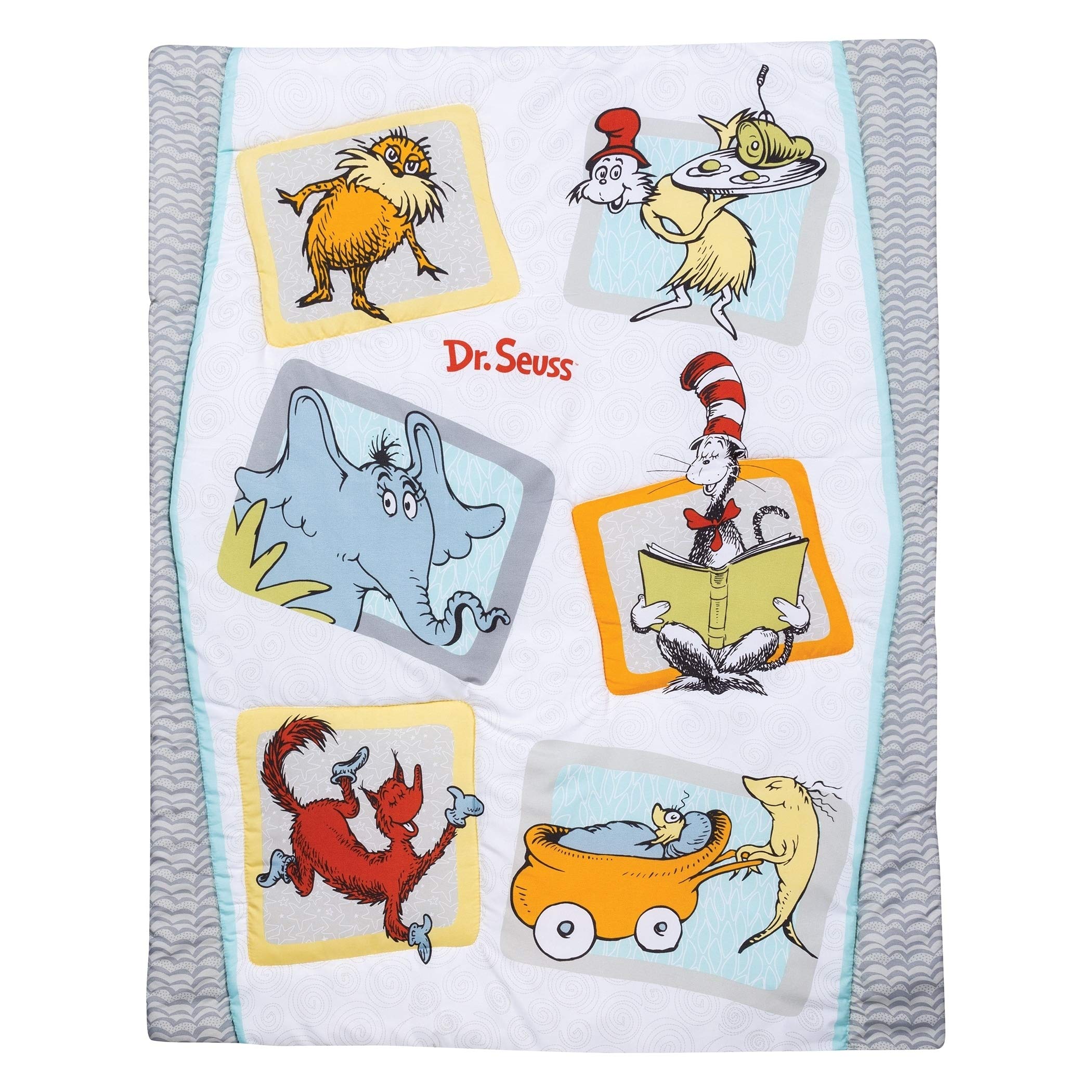 Trend Lab Dr. Seuss Friends 5 Piece Crib Bedding Set, Multi (30016)