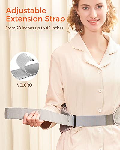 Cordless Heating Pad, ALLJOY【Rechargeable】 Portable Heating Pad for Cramps，Back, Shoulder and Leg Pain Relief, 24.4"x 9"