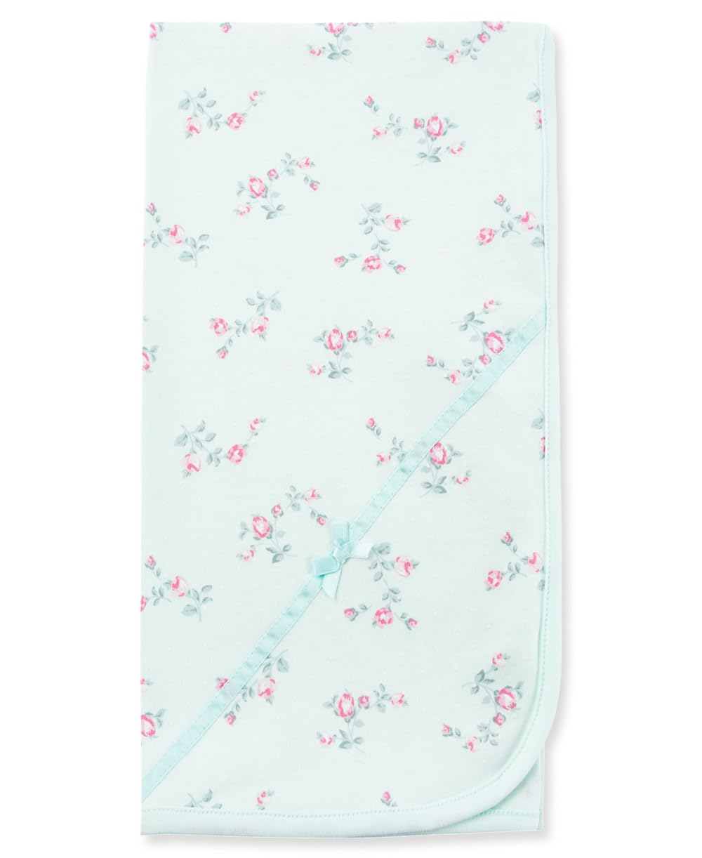 Little Me Unisex Baby Swaddling Receiving Blankets, Floral Spray, One Size