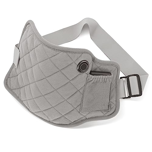 Cordless Heating Pad, Portable and Rechargeable for Back Pain, Neck and Shoulders and Cramps, Ultra-Soft 9.8" x 15.7" with Adjustable Strap, 3 Heat Settings & Fast Heating, w/ 5000mAh Battery - Gray