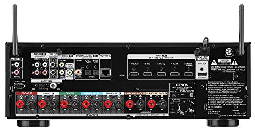 Denon AVR-S750H 7.2 Channel AV-Receiver, HiFi Amplifier, Alexa Compatible, 6 HDMI Inputs, 4K, Dolby Atmos & Vision, Bluetooth, Music Streaming, AirPlay 2, HEOS Multiroom
