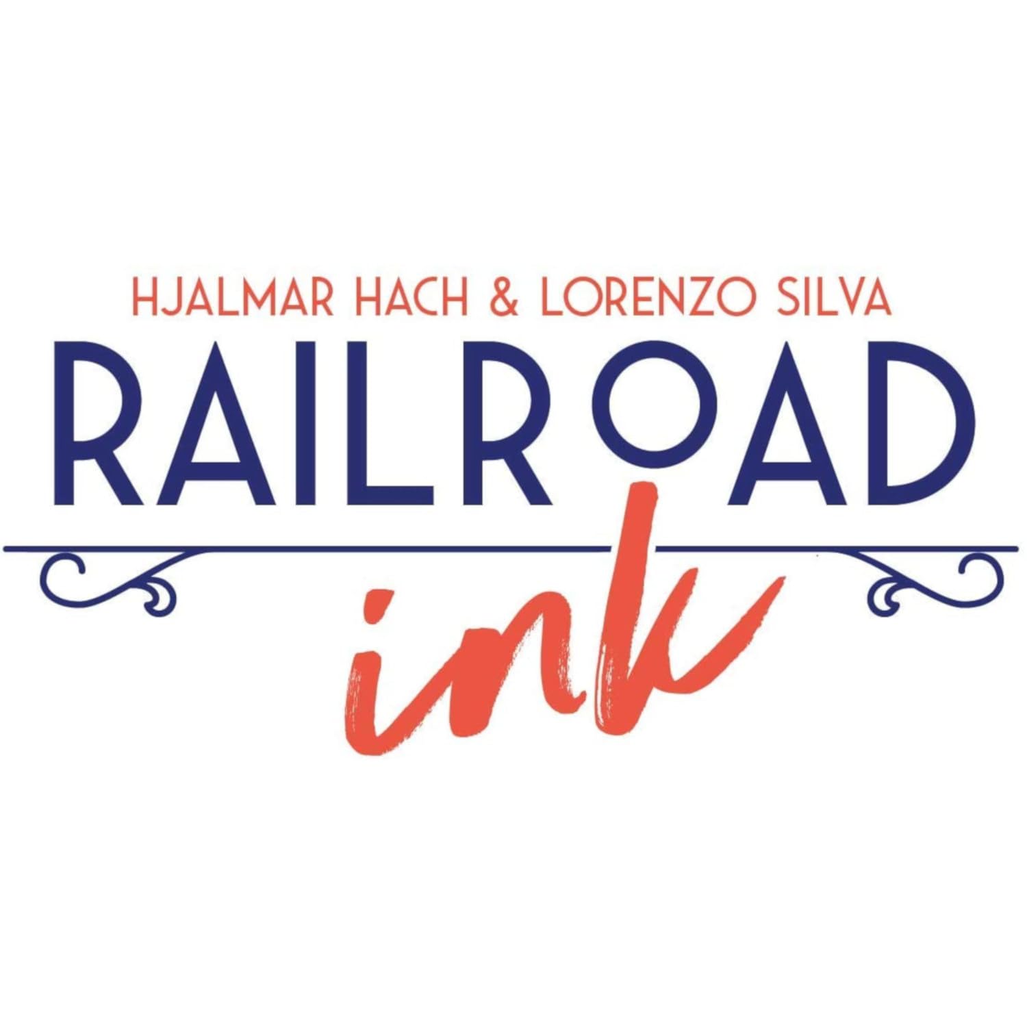 Horrible Guild Railroad Ink: Blazing Red Edition - Roll Dice and Draw Railways and Routes, 7 Rounds to Expand Your Rail Map - Expansion Dice Included, Plays with 1-6 players, 20-30 mins, Ages 8 & Up
