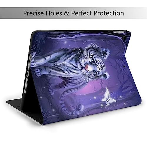 Forest White Tiger Case Fit for IPad Air 3 Pro 10.5 Inch Case with Auto Sleep/Wake Ultra Slim Lightweight Stand Leather Cases