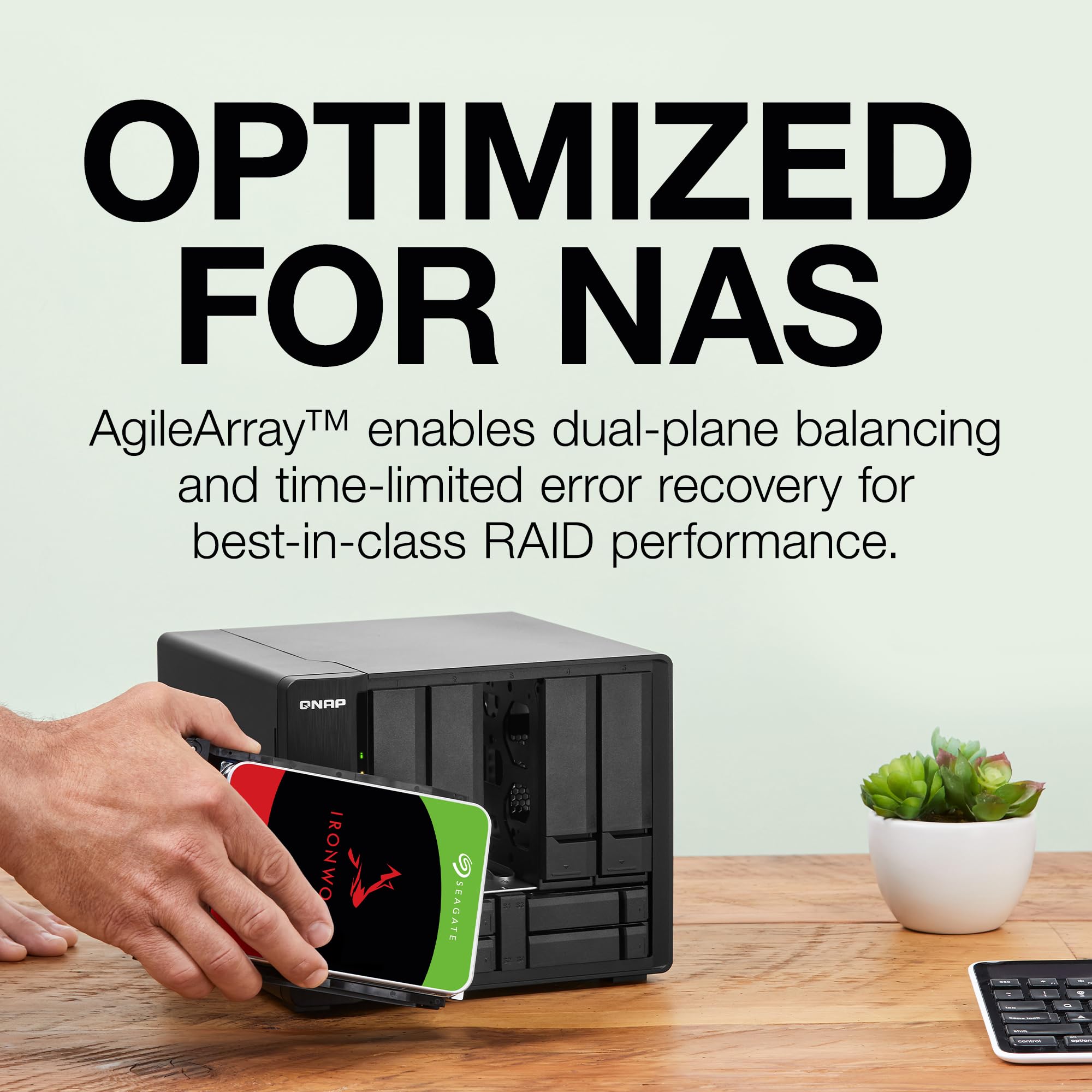 Seagate IronWolf 3Tb NAS Internal Hard Drive HDD – 3.5 Inch Sata 6GB/S 5900 RPM 64MB Cache for Raid Network Attached Storage (ST3000VN007)
