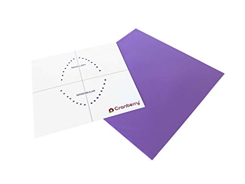 Cranberry CR8366 Smart Dam Non-Latex Powder-Free, Spearmint Scented, Medium Gauge, 6x6, Lavender (Pack of 15)
