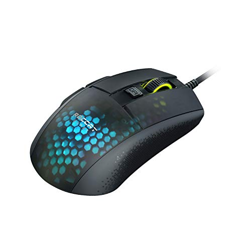 ROCCAT Pyro Mechanical Gaming Keyboard with RGB Lightning, Black (ROC-12-622) Burst Pro Lightweight Optical Gaming Mouse & ROCCAT Elo 7.1 USB Wired Surround Sound PC Gaming Headset