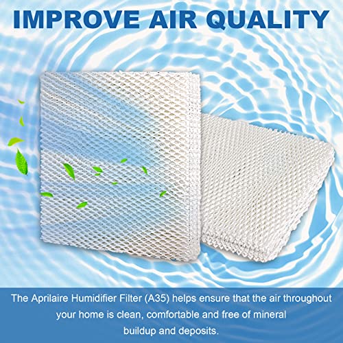 Cobectal A35 Humidifier Filter Water Panel Filter Replacement (2 Pack) Compatible with Aprilaire Humidifier Filter 350,360,560,600,700 Series Models