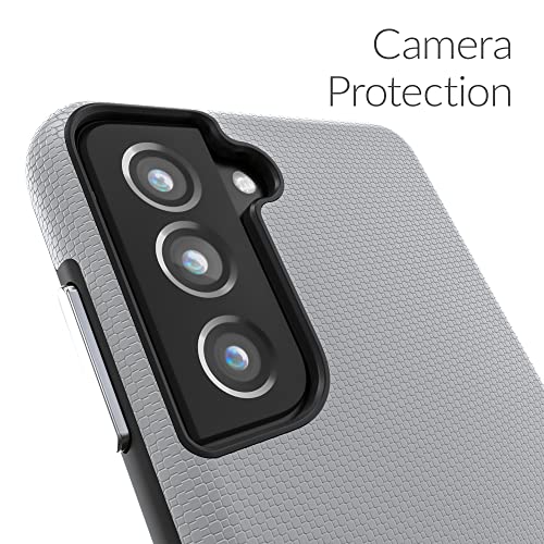 Crave Dual Guard for Galaxy S21 Case, Shockproof Protection Dual Layer Case for Samsung Galaxy S21, S21 5G (6.2 inch) - Slate