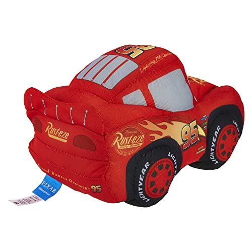 Disney and Pixar Cars 10-inch Lightning McQueen Talking Plush Toy Car with 10 Sounds