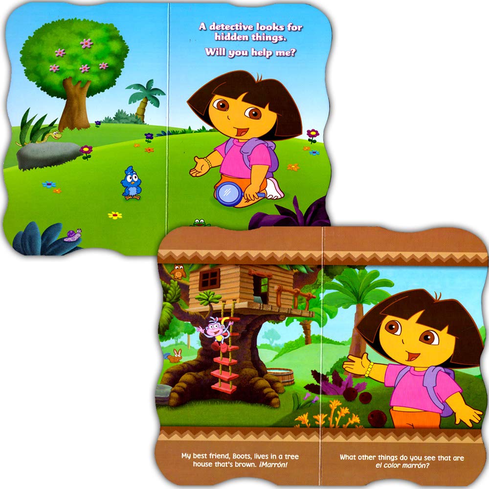 Nickelodeon Dora the Explorer Board Books for Kids Toddlers ~ Bundle with 4 Dora Board Books Plus Stickers (Dora Board Books)