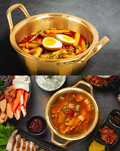 COELO Korea Noodle Pot Hot Shin Ramyun Aluminum Pot 6.3"(16cm) Traditional HOT POT Ramen Soup Stew