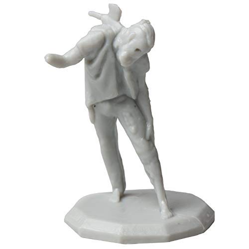 Fantasy Zombie Mini Figures – 8 Unpainted Unique Designs – 1" Hex-Sized, Compatible with DND, Pathfinder & Tabletop RPGs – Realistic, Sculpts for Spooky Games & Campaigns, House Party, Gift