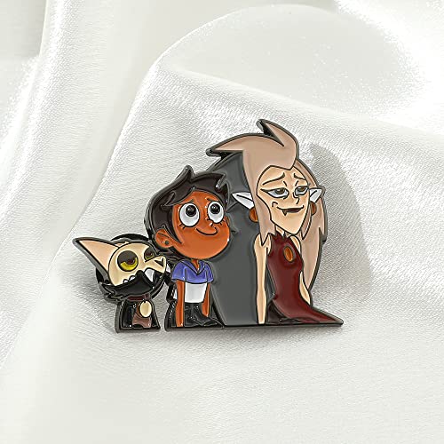Fantasy Adventure Cartoon The Owl-House Enamel Pin Metal Brooch Badges Pins for Backpack Hat Accessories (A)