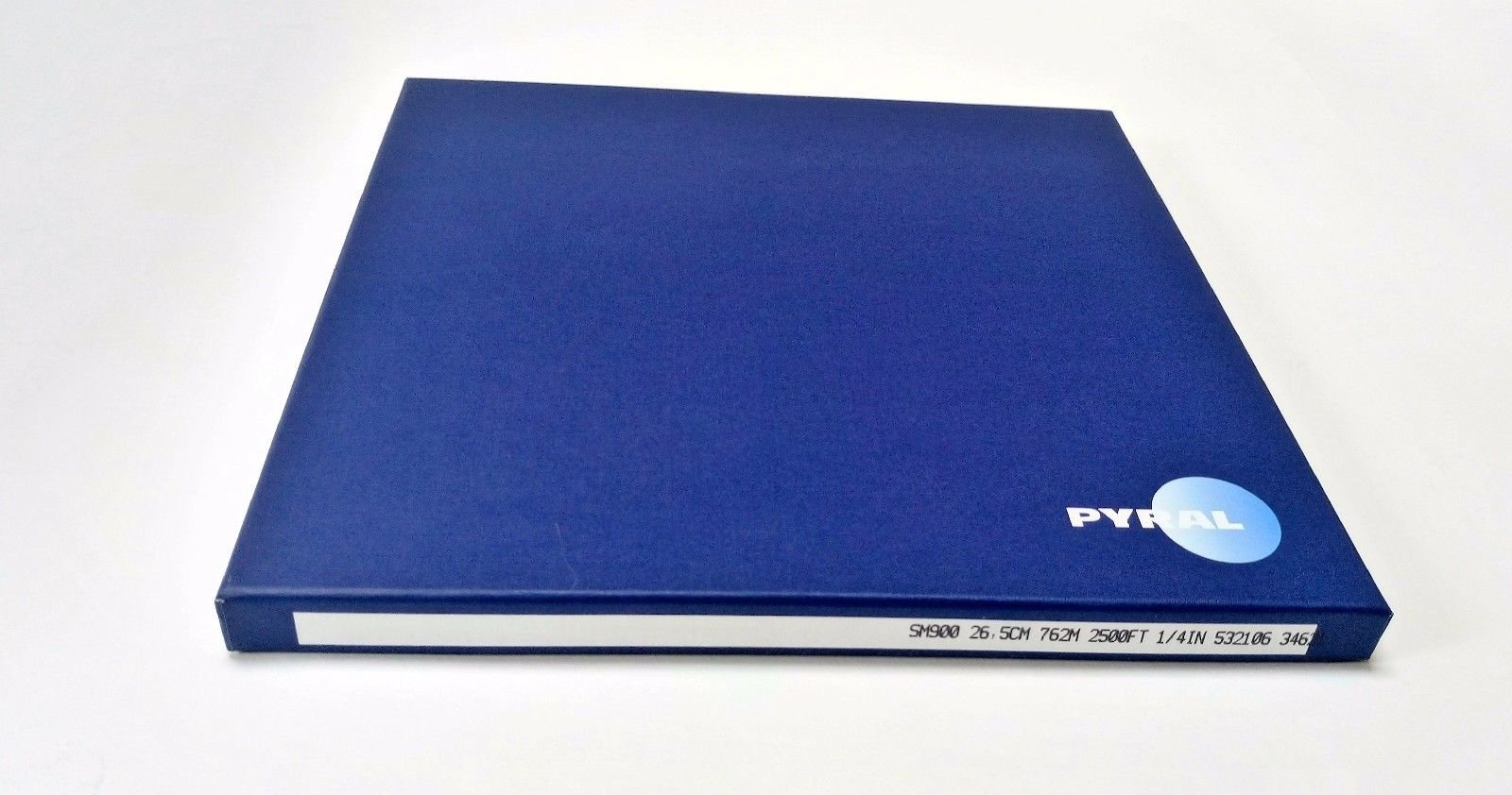 New RTM PYRAL SM468 1/4" 2500' 762m 10.5" Plastic Reel Trident Hinged Box RMG/EMTEC Studio Mastering Tape R35112