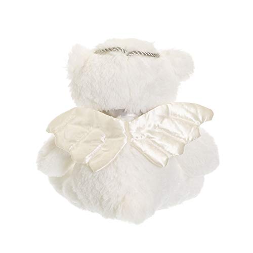 DEMDACO Angel Bear With Silver Crown Soft White Children's Plush Stuffed Animal