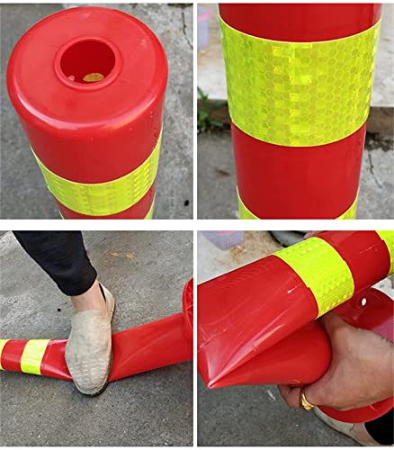 BREWIX Parking Post, Parking Barrier, for Parking Lot Car Parking Space Lock Bollard,Plastic Traffic Post for Security Driveway Parking Parking