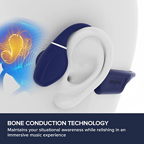 Creative Outlier Free Pro Wireless Bone Conduction Headphones with Bluetooth 5.3 and IPX8 Waterproof, Built-in 8GB MP3, Multipoint connectivity, Up to 8 Hours of Battery Life, Built-in Mic