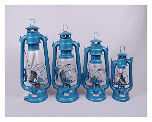 GAOZ Outdoor Lights 2pcs Nostalgic Classic Kerosene Lamp Hurricane Lantern Wild Emergency Light Camp Light,Paraffin Lamp 19cm for Home,Garden,Yard,Decorations