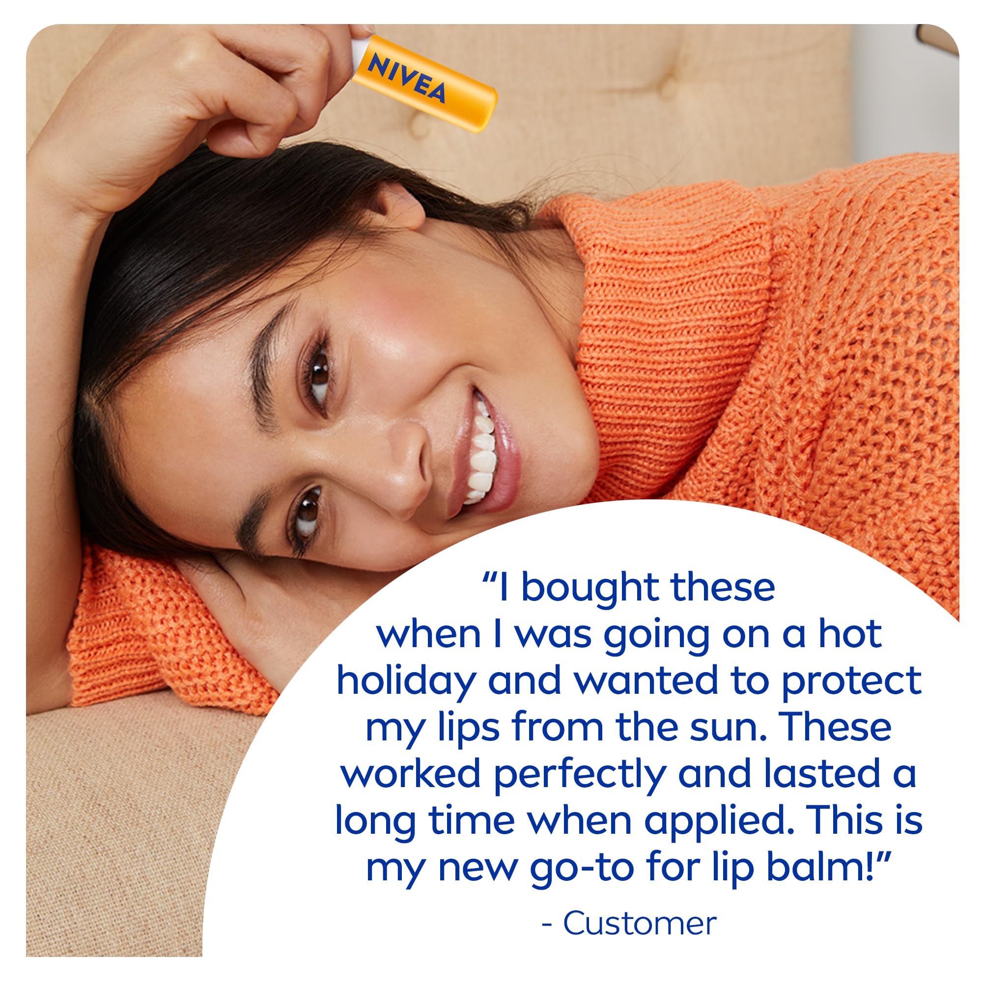 NIVEA Sun Caring Lip Balm Sticks with SPF 30, Duo Pack (2 x 4.8 g)(Imported from Canada)