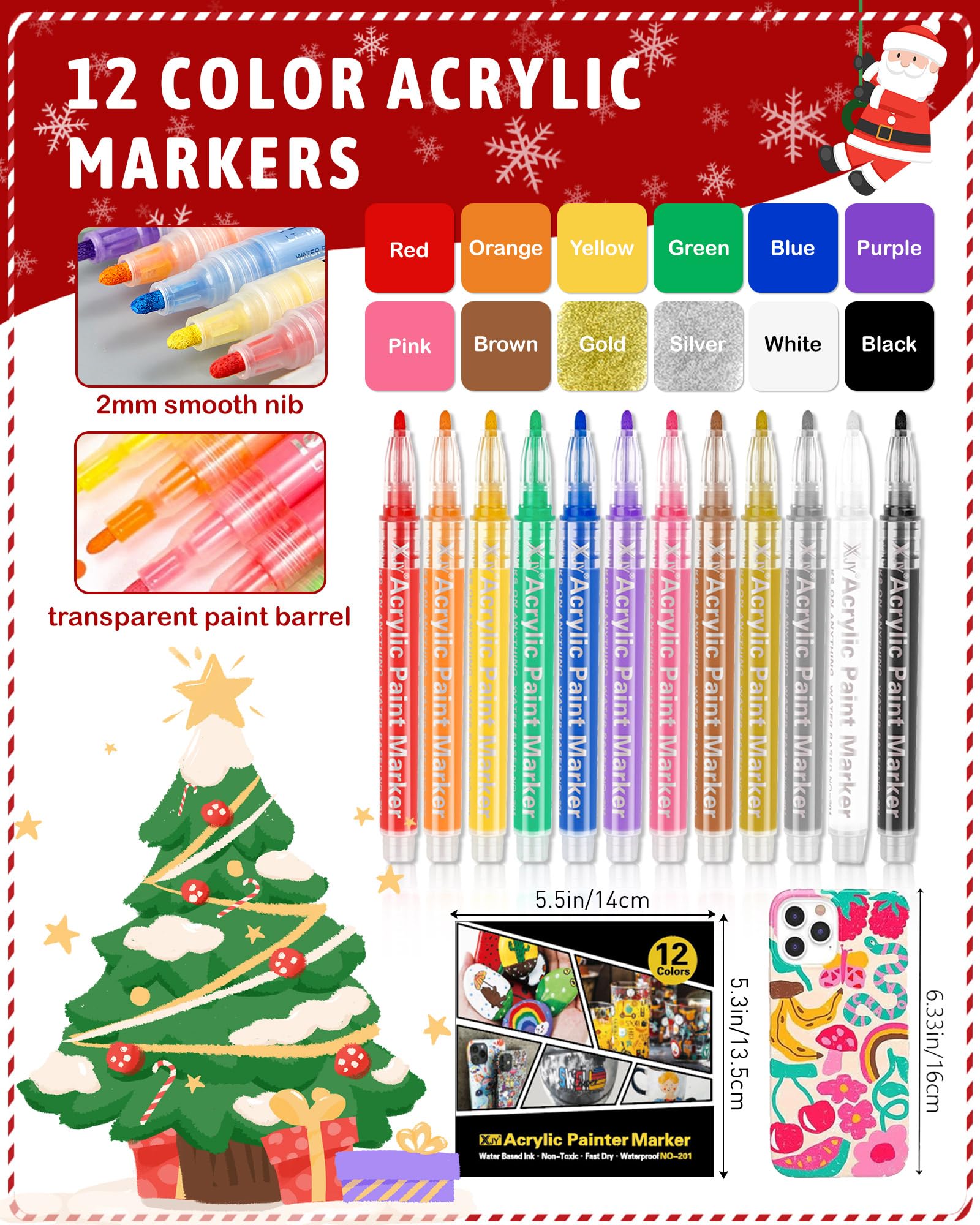 Christmas Arts and Crafts for Kids Ages 4-8 Acrylic Paint
